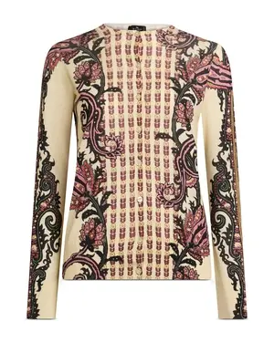 Etro Slim Fit Cardigan Sweater - Multi/white