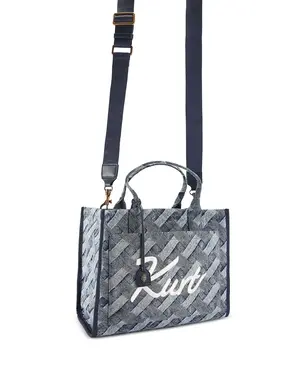 Kurt Geiger Woven Denim Tote