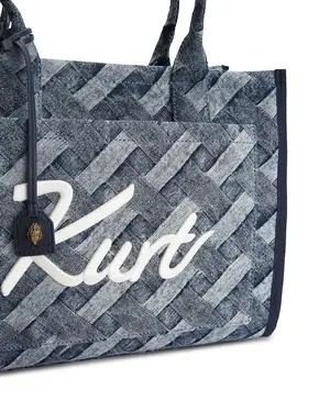 Kurt Geiger Woven Denim Tote