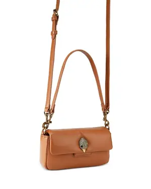Kurt Geiger Oxford Mini Leather Shoulder Bag - Open Brown