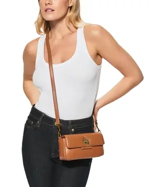 Kurt Geiger Oxford Mini Leather Shoulder Bag - Open Brown