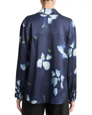 Vince Silk Floral Shirt - Dark Navy