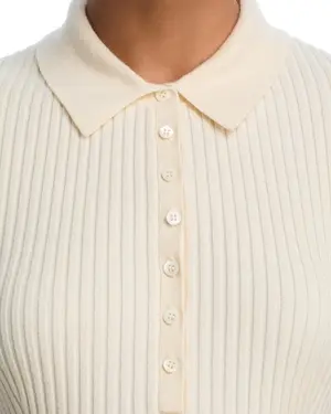 Paige Olie Ribbed Knit Polo Dress