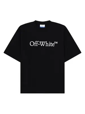 Off-White T-shirt With Logo - Black