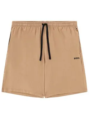 BOSS Shorts With Logo - Beige