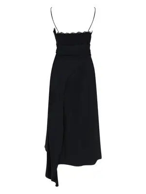 Moschino Midi Dress With Lace - Black
