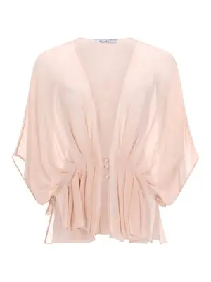 Max Mara V-neck Top - Pink