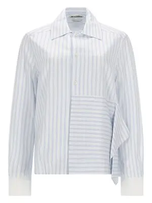 JW Anderson Asymmetrical Draped Shirt - Azure