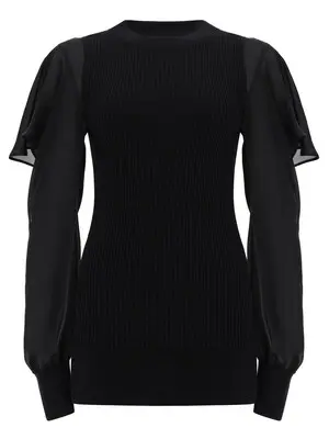 Sacai Semi-transparent Sleeve Shirt