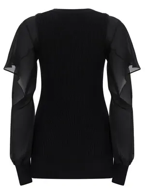Sacai Semi-transparent Sleeve Shirt