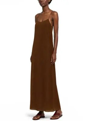 UMA WANG Anaya Dress - Brown