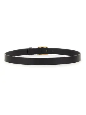 Balenciaga Bb Thin Belt - Black