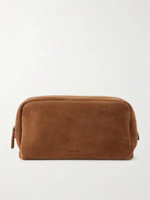 THE ROW Astra Suede Pouch - Brown
