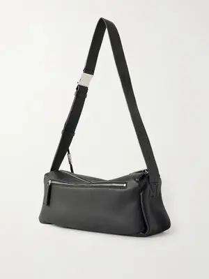 Max Mara Skippers Textured-leather Shoulder Bag - Black