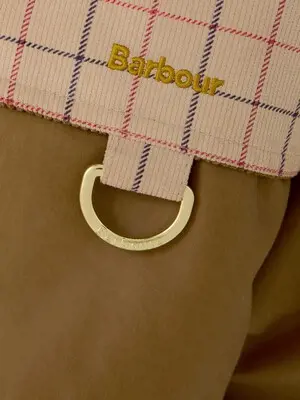 Barbour Launton Checked Corduroy-trimmed Waxed-cotton Jacket - Neutrals
