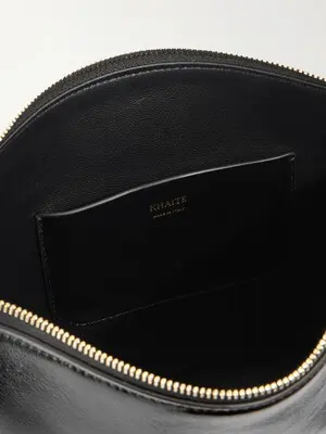 Khaite Lori Textured-leather Shoulder Bag - Black