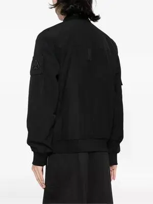 Moose Knuckles Courville Logo-appliqué Bomber Jacket