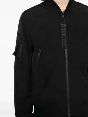 Moose Knuckles Courville Logo-appliqué Bomber Jacket