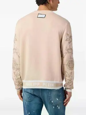 Philipp Plein Graphic Print Round-neck Sweater