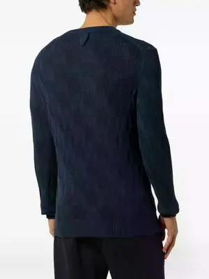 BILLIONAIRE Patterned Knit Pullover - Blue