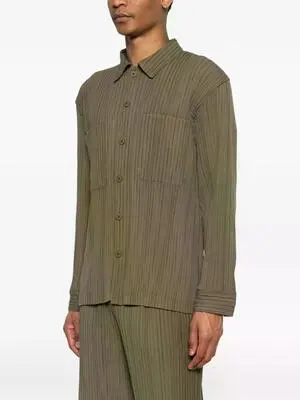 GONGDID DESIGN Pocketed Buttoned Shirt