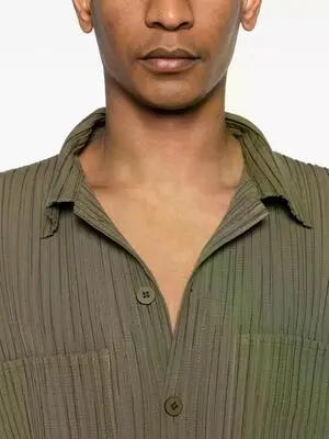 GONGDID DESIGN Pocketed Buttoned Shirt