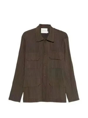 GONGDID DESIGN Pocketed Textured Shirt