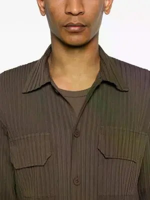 GONGDID DESIGN Pocketed Textured Shirt