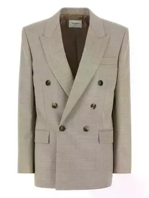 Saint Laurent Double-breasted Wool Blazer