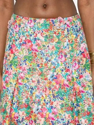 Farm Rio Butterfly-appliqué Maxi Skirt