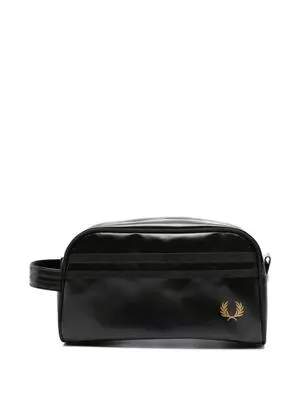 Fred Perry Logo-detail Wash Bag - Black