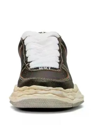 Mihara Yasuhiro Wayne Leather Sneakers - Brown