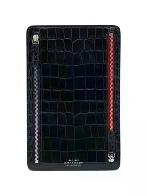 Smythson Multi-zip Case - Blue
