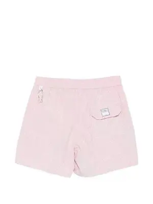 Fedeli Madeira Sakar-patterned Swim Shorts - Pink