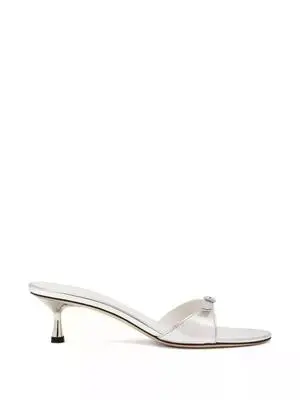 Studio Amelia Greta Buckle Sandals - Silver