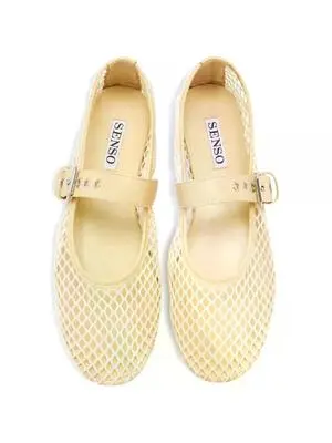 Senso Carina Buckle-strap Ballet Flats - Neutrals