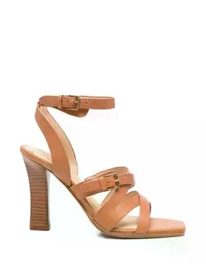 Guess Buckle Strap Sandals - Brown