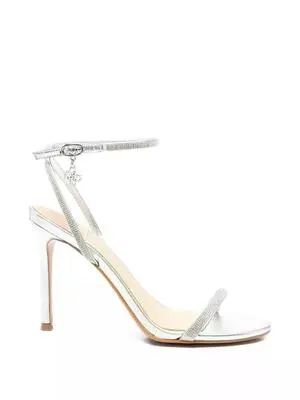 Guess Embellished Ankle-strap Sandals - Silver