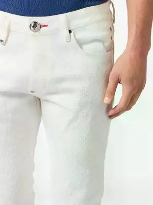 Philipp Plein Monogram Straight Leg Jeans