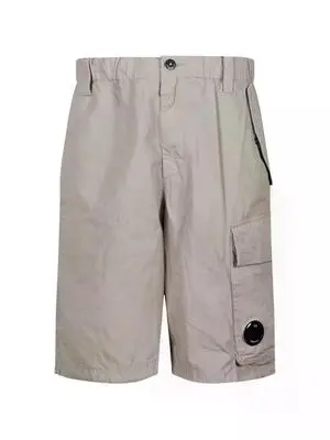 C.P. COMPANY Logo-detail Cargo Shorts - Grey