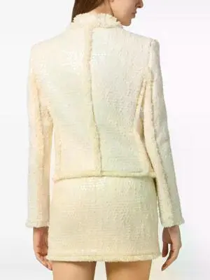 Philipp Plein Sequin Embellished Tweed Bolero