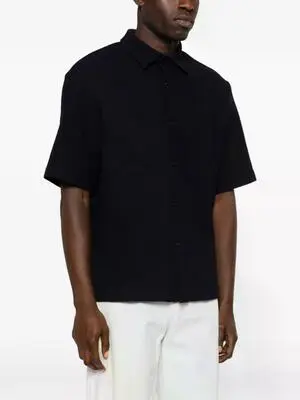 Sandro Textured Shark Collar Shirt