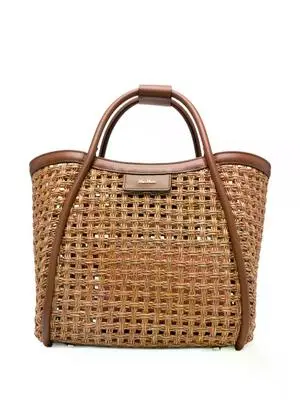 Max Mara Woven Tote Bag - Neutrals