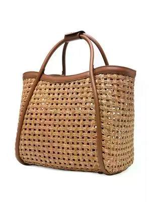 Max Mara Woven Tote Bag - Neutrals