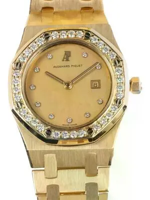 AUDEMARS PIGUET Royal Oak 30mm Watch With Diamond Bezel