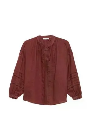 JCSOPHIE Leslie Perforated Blouse - Brown