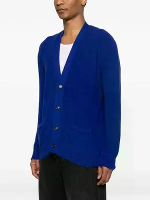 LANEUS Notched-pocket Cardigan