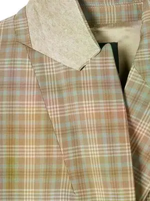 Paul Smith Checked Double-breasted Blazer - Brown