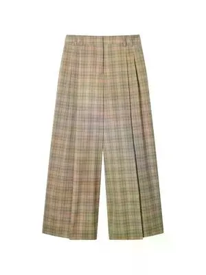 Paul Smith Wide-leg Cropped Trousers - Neutrals