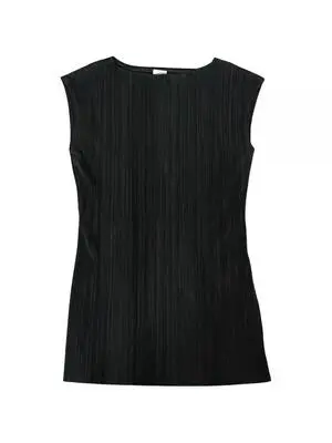 Calvin Klein Pleated Top - Black
